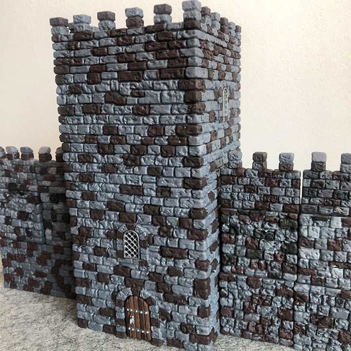 3D Printable Castle builder - Large square towers by ARTMARKEVYCH