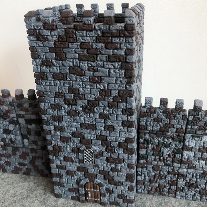 3D Printable Castle builder - Large square towers by ARTMARKEVYCH