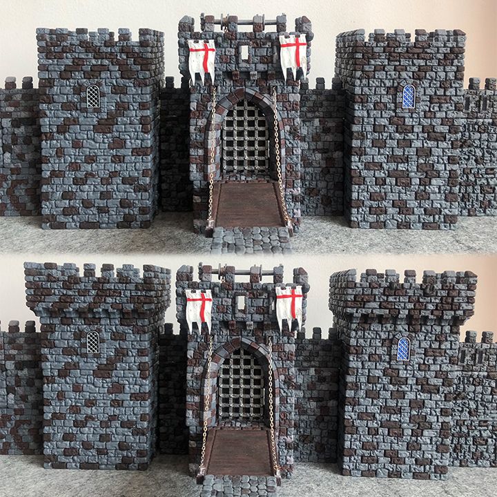 3D Printable Castle builder - Large square towers by ARTMARKEVYCH