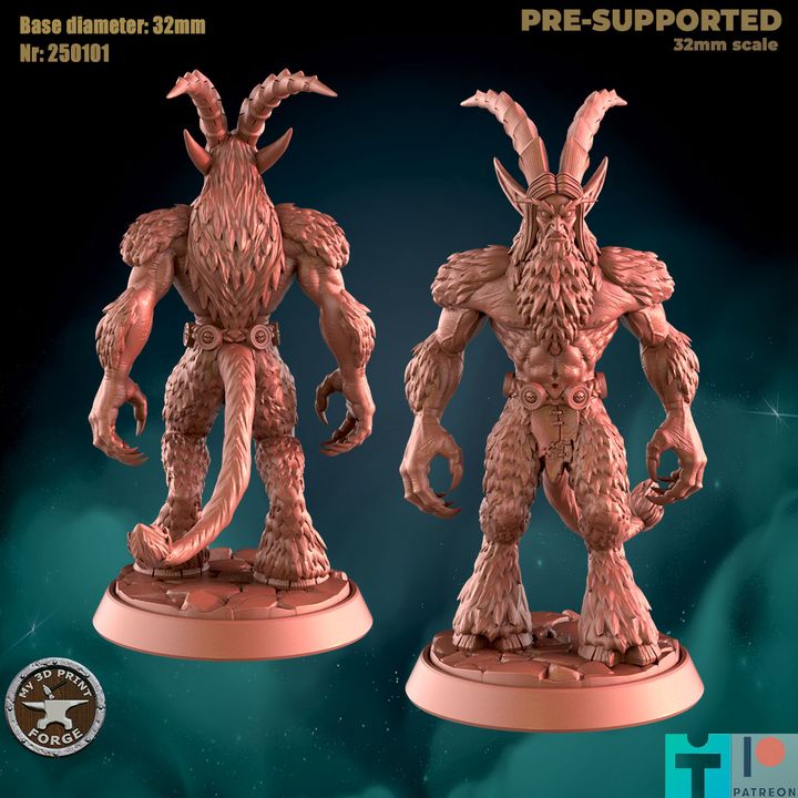 3D Printable Satyr Boss Ilhoof by My3DPrintForge
