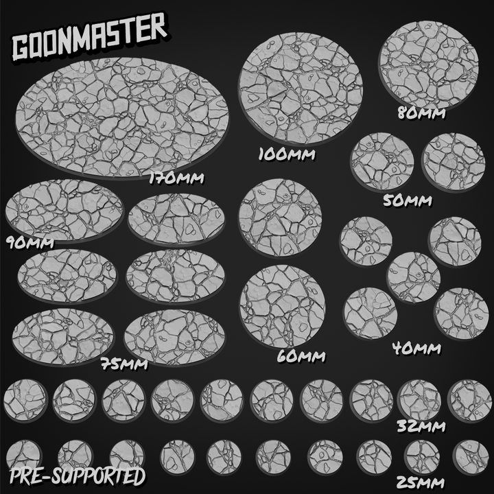 3D Printable Rubble Base Set by Goon Master