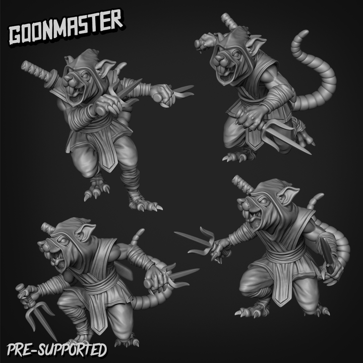 3D Printable Ninja Rat Tsai Bundle by Goon Master