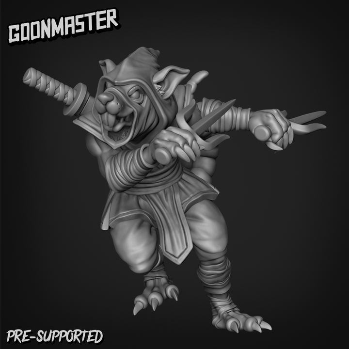 3D Printable Ninja Rat Tsai1 by Goon Master