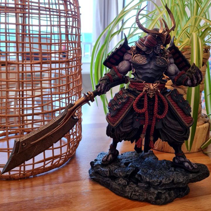 3D Printable Tenjin - The Cursed Scholar by Black Forge Games