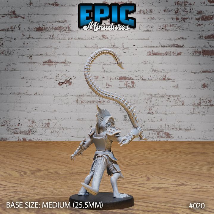 3D Printable Lizard Folk Army Set D / Reptilian Humanoid / Lizardfolk ...