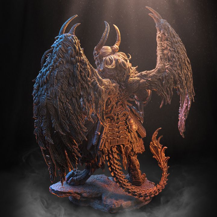 3D Printable Corrupted Tenjin by Black Forge Games