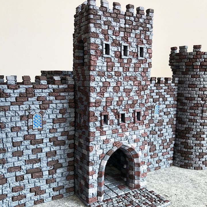 3D Printable Castle builder - Tower with gate by ARTMARKEVYCH