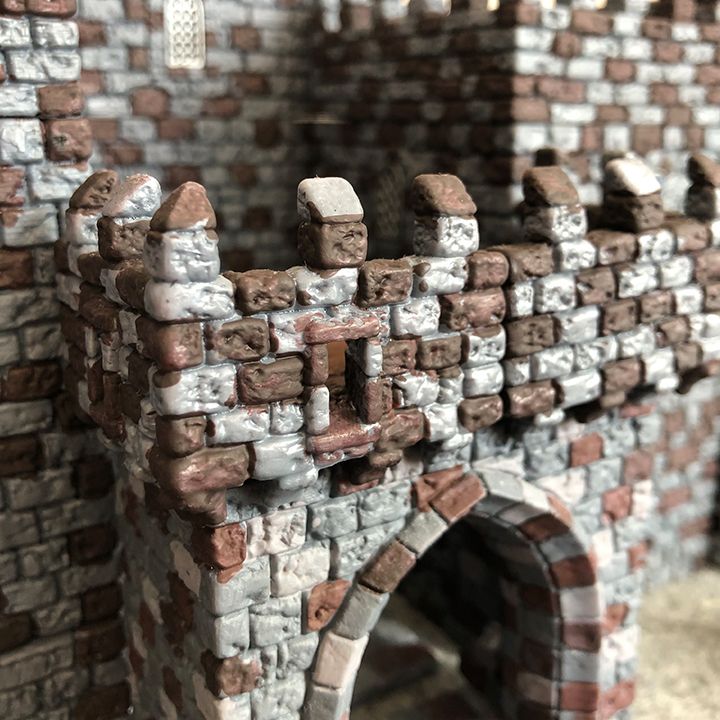 3D Printable Castle builder - Tower with gate by ARTMARKEVYCH