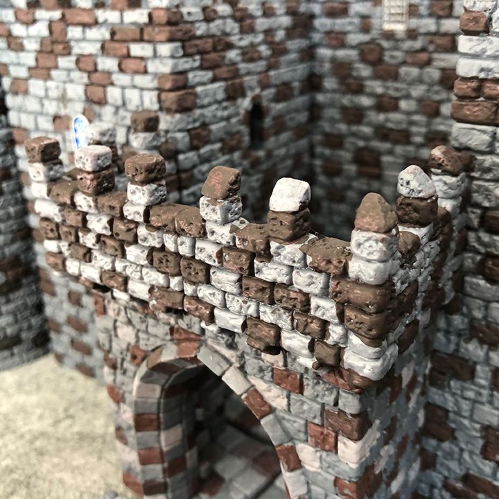 3D Printable Castle builder - Tower with gate by ARTMARKEVYCH