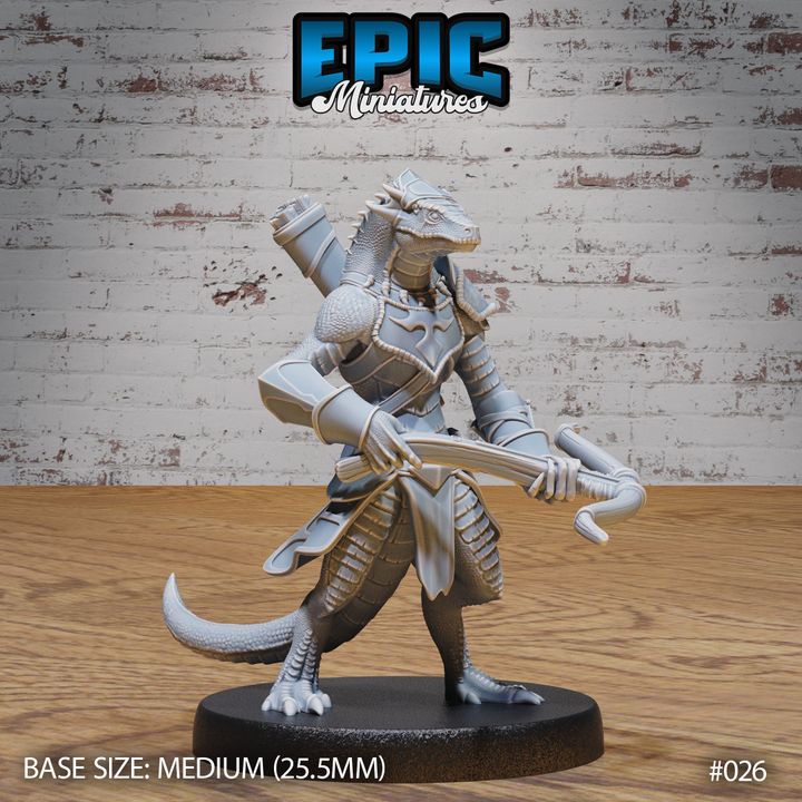 3D Printable Lizard Folk Army Crossbow / Reptilian Humanoid ...