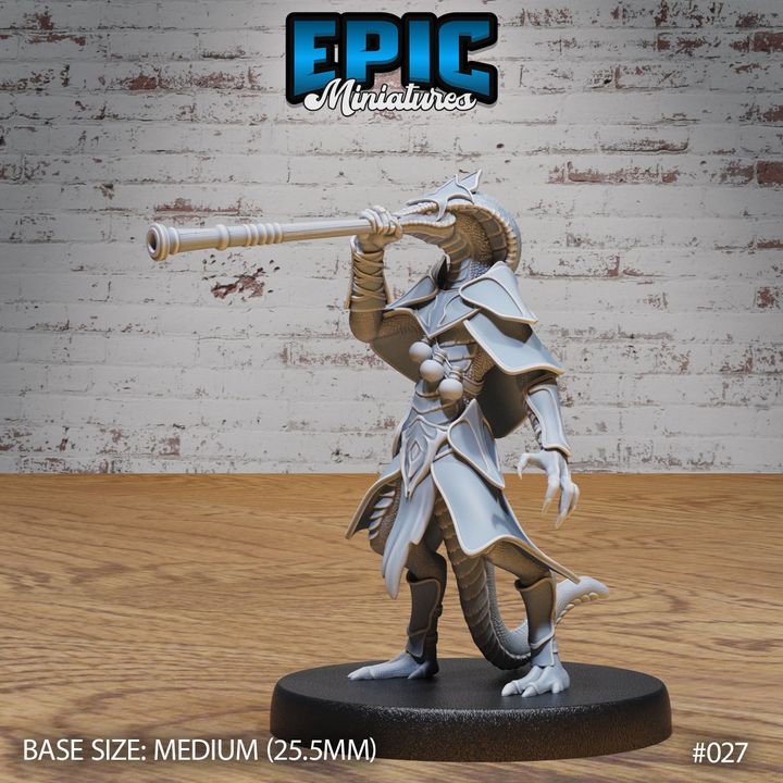 3D Printable Lizard Folk Army Blowpipe / Reptilian Humanoid ...