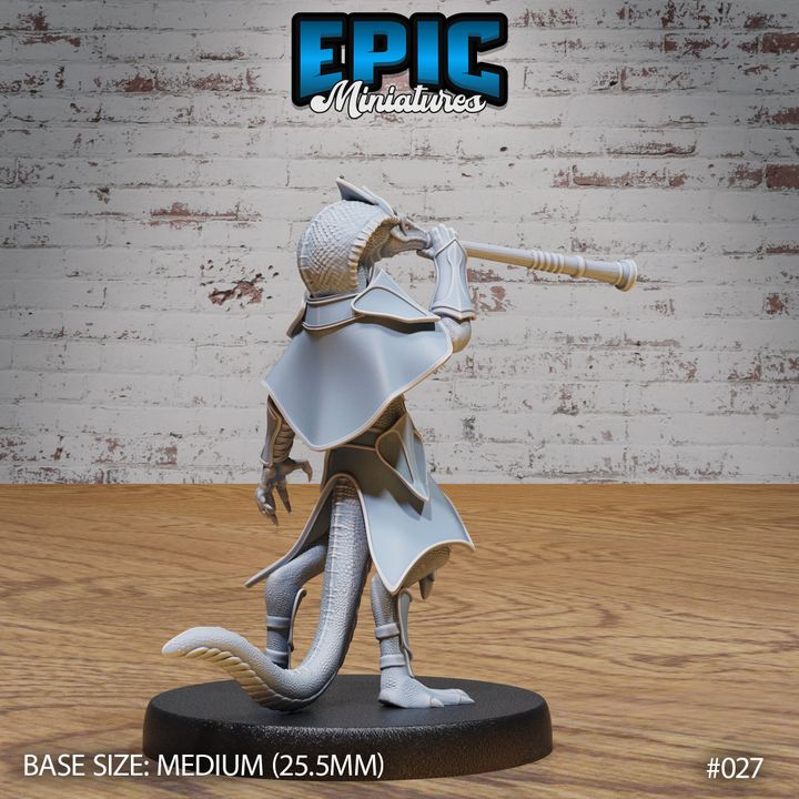 3D Printable Lizard Folk Army Set E / Reptilian Humanoid / Lizardfolk ...