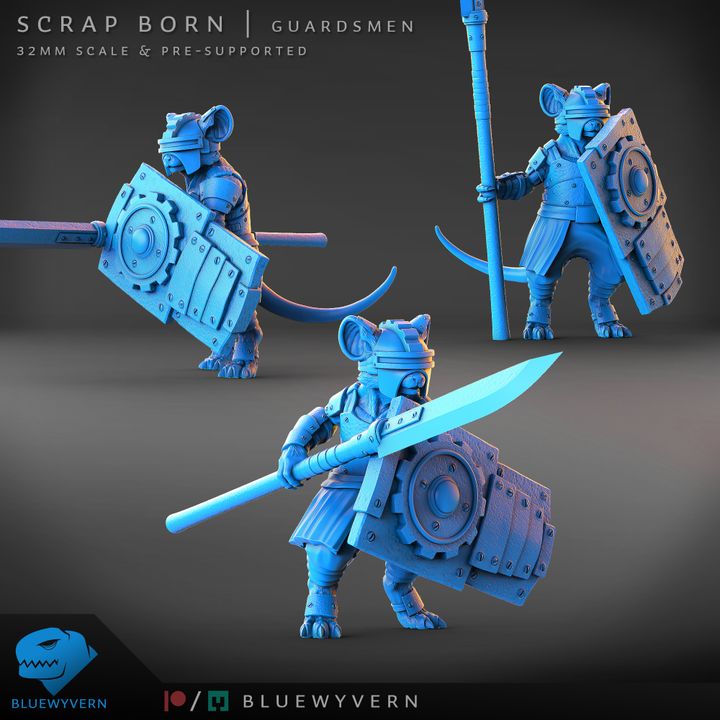 3D Printable Scrap Born - Complete Set C by BlueWyvern