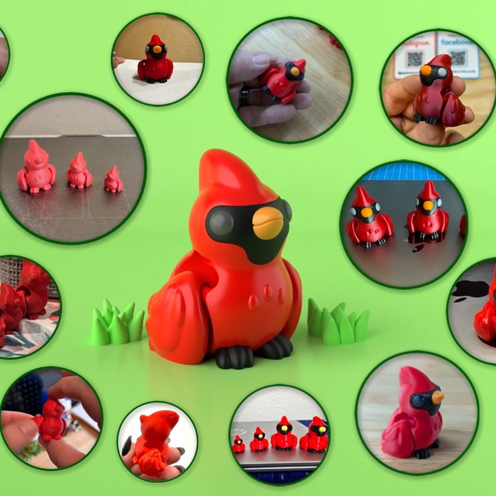 3D Printable Cardinal by Koza Design