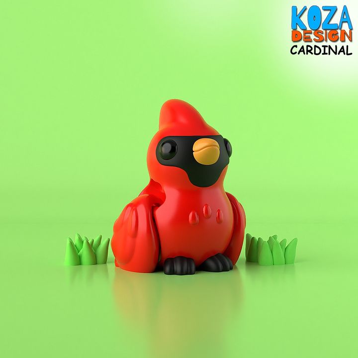 3D Printable Cardinal by Koza Design
