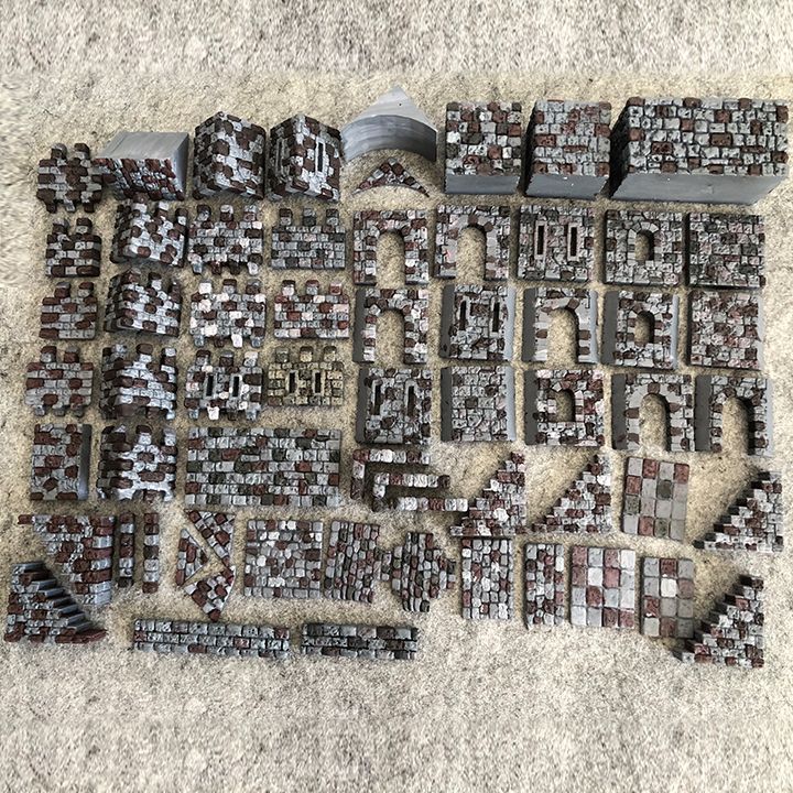 3D Printable Castle builder - Walls by ARTMARKEVYCH