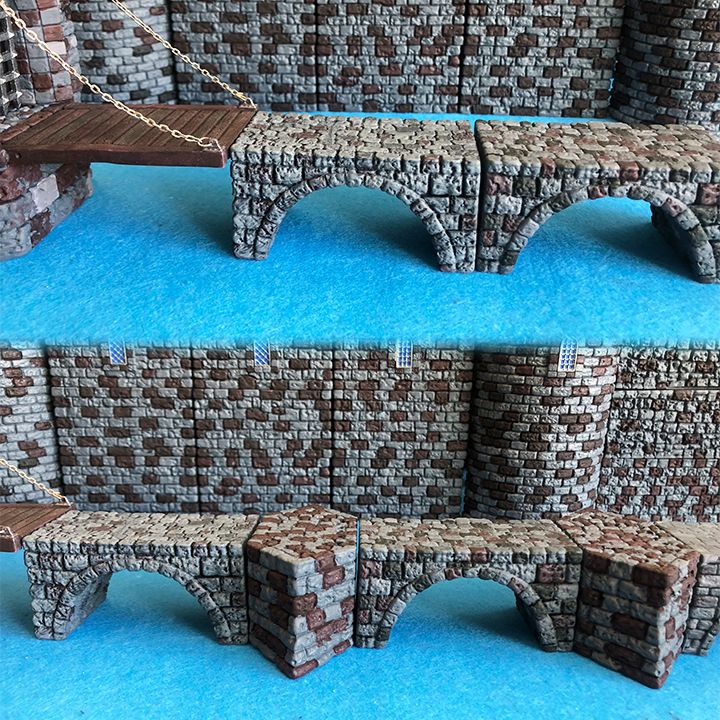 3D Printable Castle builder - Medieval Bridges by ARTMARKEVYCH