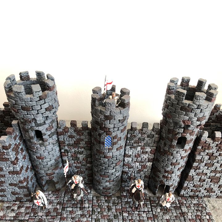 3D Printable Castle builder - Round small towers by ARTMARKEVYCH