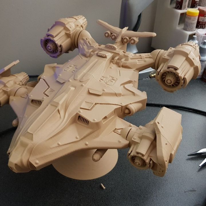 3D Printable Titan Dropship by Grimskald