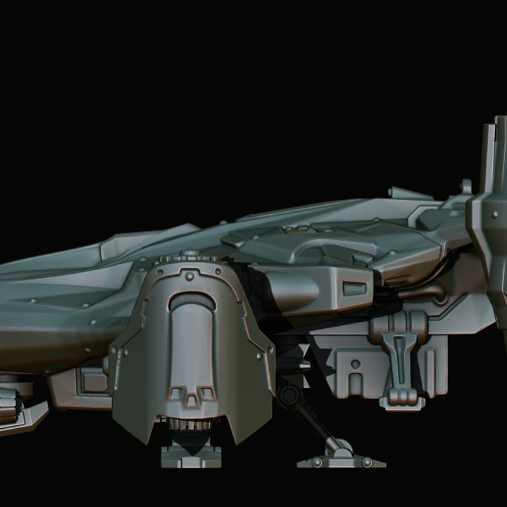3D Printable Titan Dropship by Grimskald