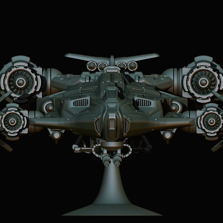 3D Printable Titan Dropship by Grimskald