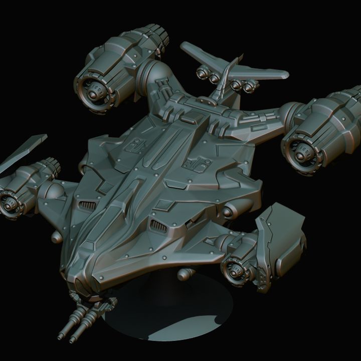 3D Printable Titan Dropship by Grimskald