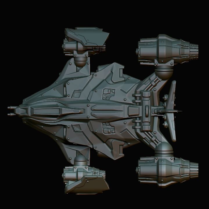 3D Printable Titan Dropship by Grimskald