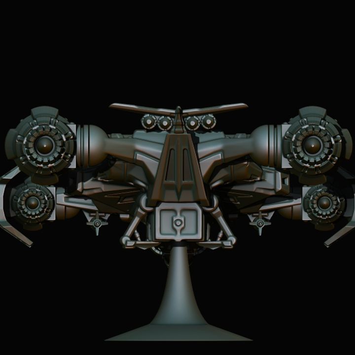 3D Printable Titan Dropship by Grimskald
