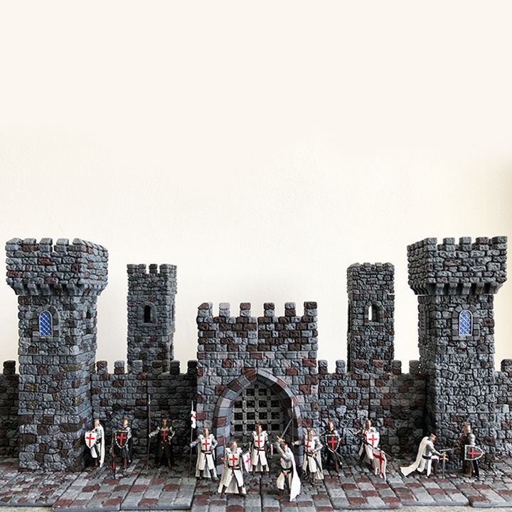 3D Printable Castle builder - Square small towers by ARTMARKEVYCH