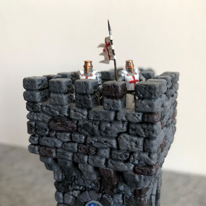 3D Printable Castle builder - Square small towers by ARTMARKEVYCH