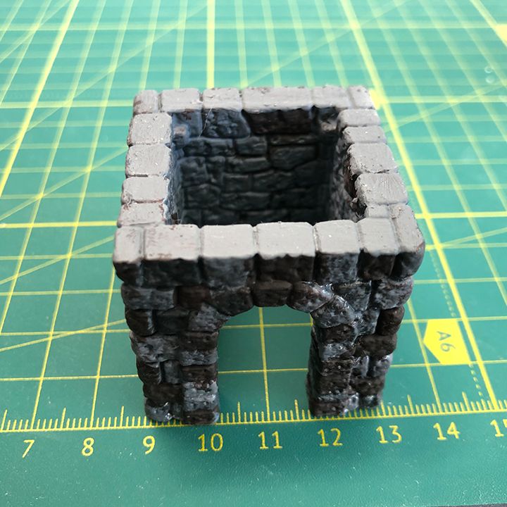 3D Printable Castle builder - Square small towers by ARTMARKEVYCH