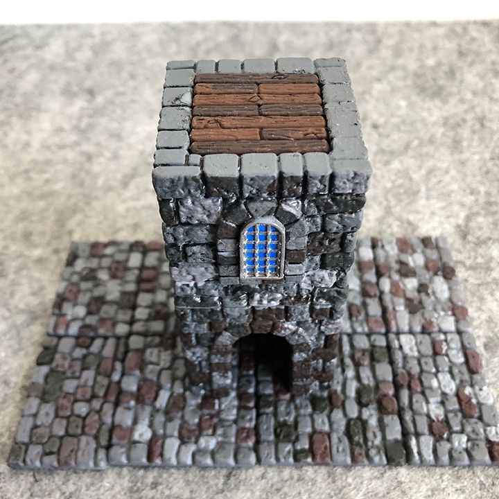 3D Printable Castle builder - Square small towers by ARTMARKEVYCH
