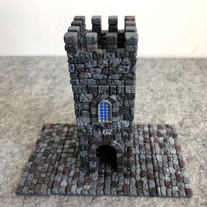 3D Printable Castle builder - Square small towers by ARTMARKEVYCH