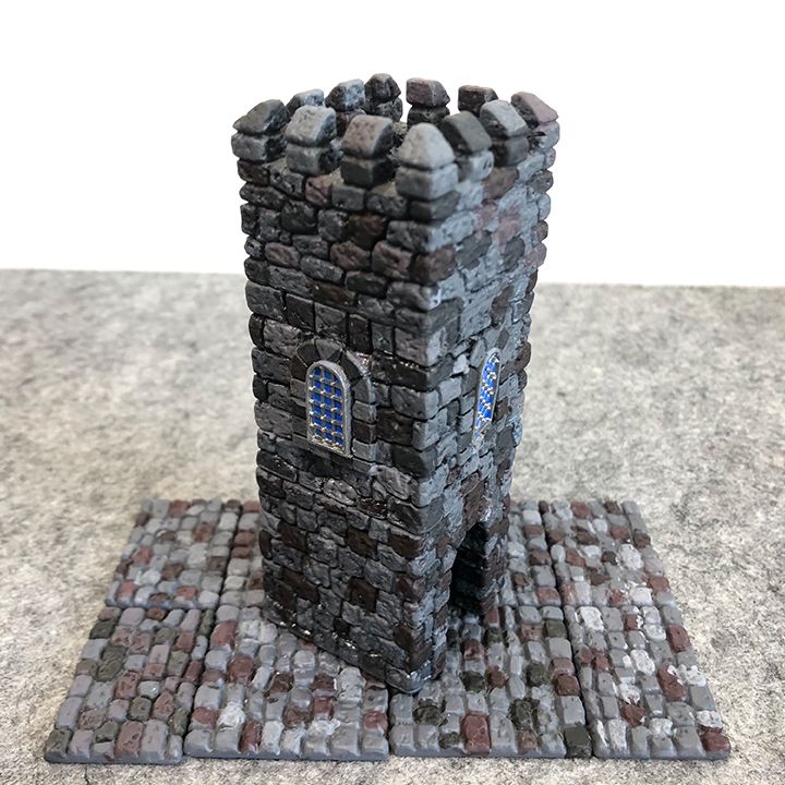 3D Printable Castle builder - Square small towers by ARTMARKEVYCH