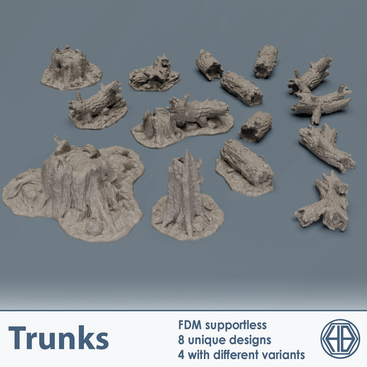 3D Printable Tree trunk by HexBrick