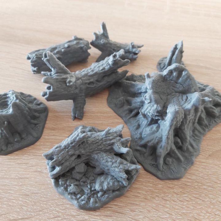 3D Printable Tree trunk by HexBrick