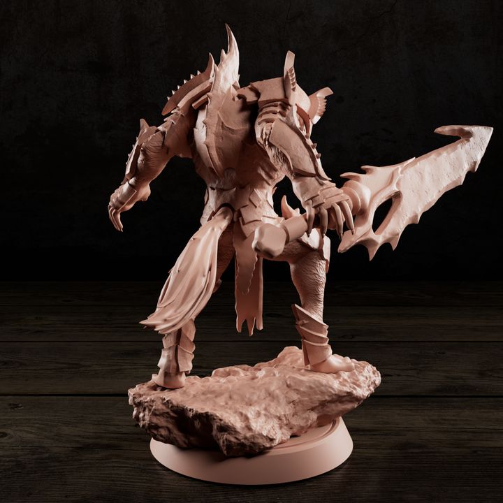 3D Printable Werewolf Boss by Atlanticus Arts