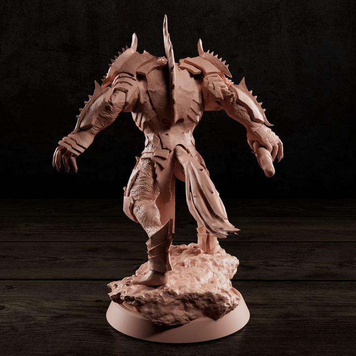3D Printable Werewolf Boss by Atlanticus Arts