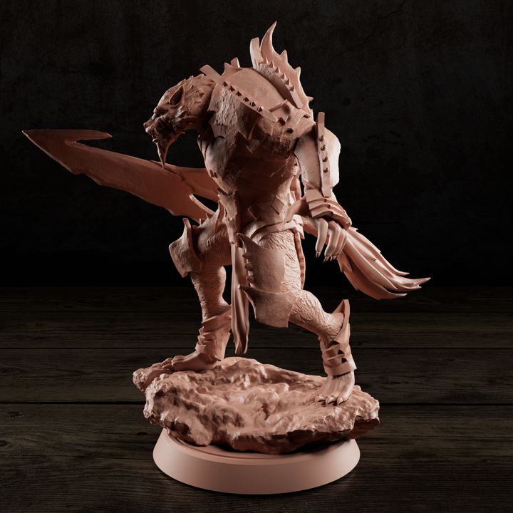 3D Printable Werewolf Boss by Atlanticus Arts