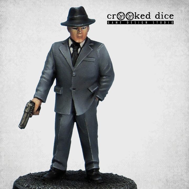 3D Printable Government Agent D by Karl Perrotton