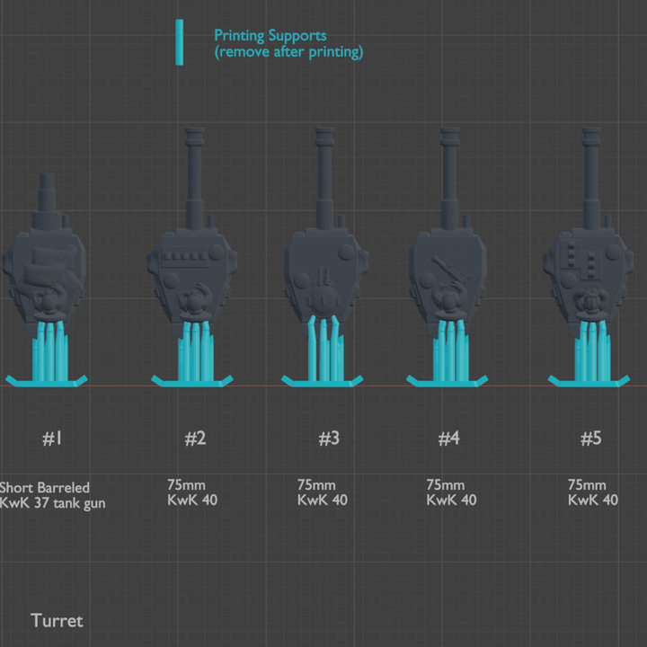 3D Printable WW2 German Panzer IV Tank 32mm length 1:200 Scale by Andy ...