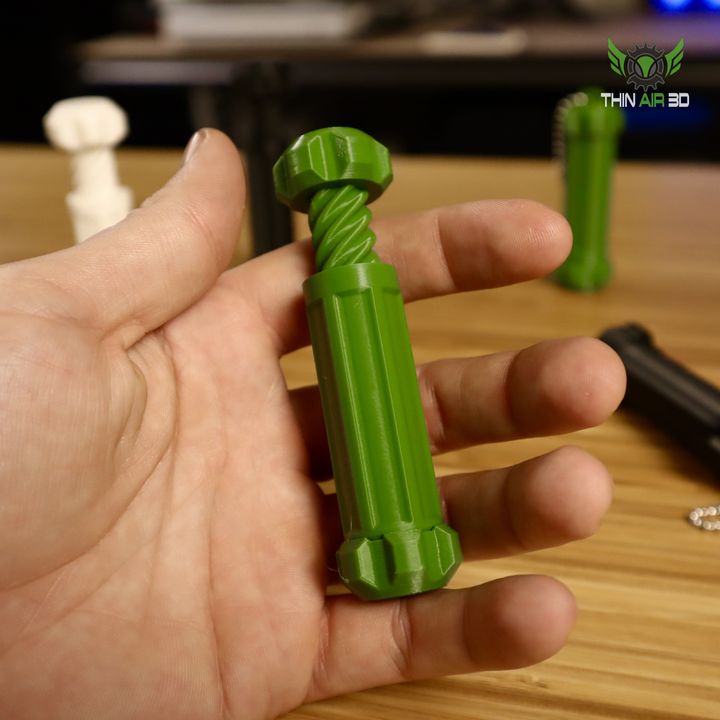 3D Printable Click-Screw Fidget by Thin Air 3D