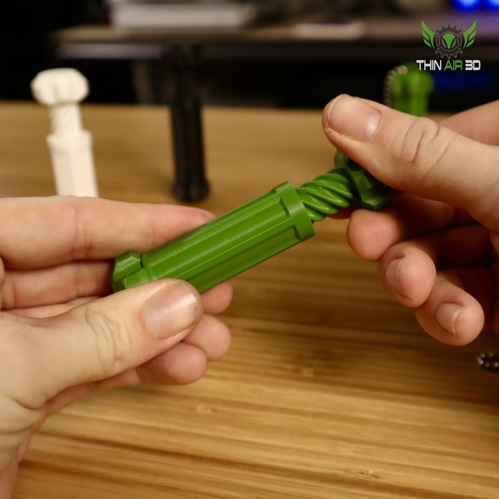 3D Printable Click-Screw Fidget by Thin Air 3D