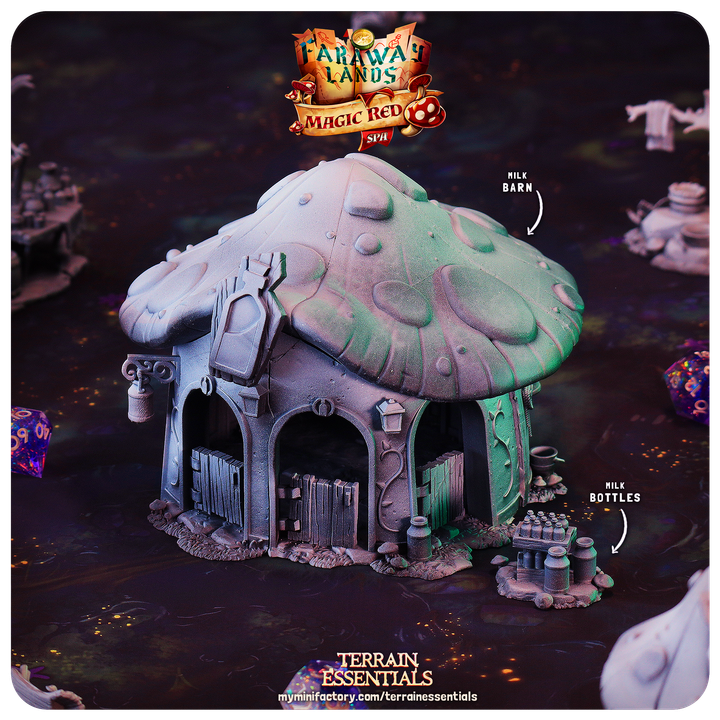 3D Printable Red Magic Terrain - Magic Milk Barn (Pre-Supported) by ...