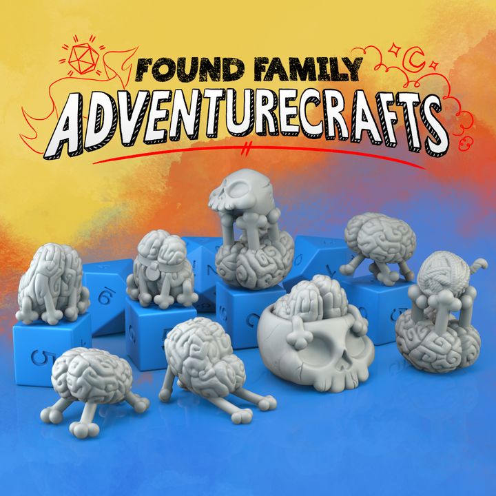 3D Printable Cute Intellect Devourers Bundle: Brain Puppies & Kitties ...