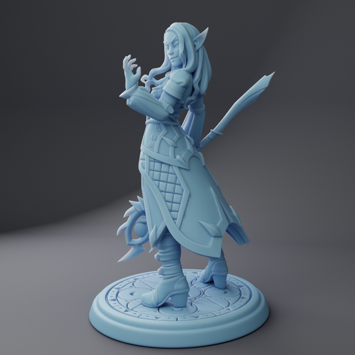 3D Printable Vaati, the Elven Void-Warlock by Twin Goddess Miniatures