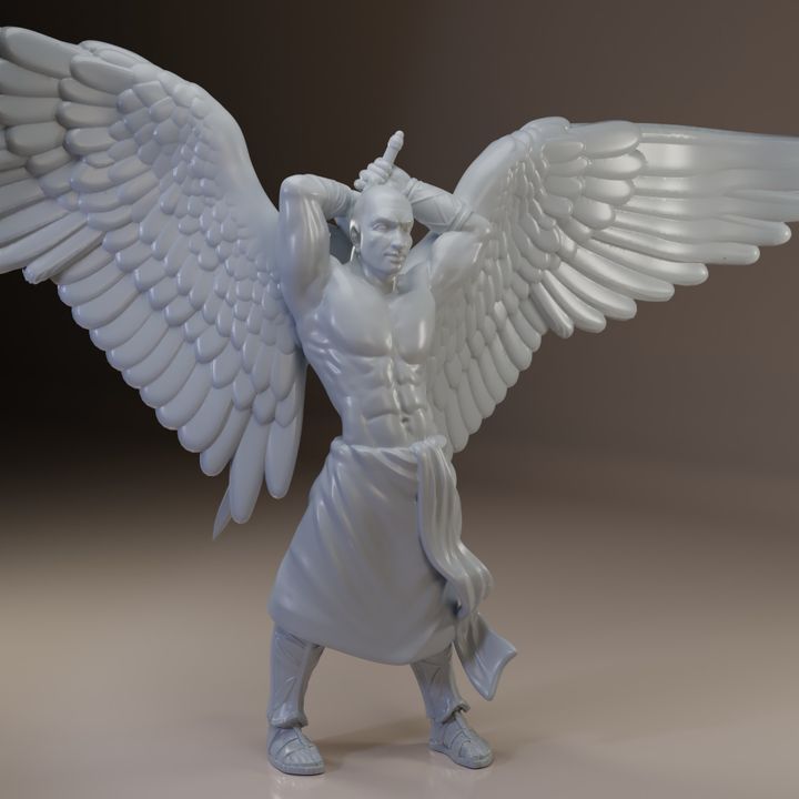 3D Printable Angels - Deva, Planetar, Solar by Rogue Hero Minis