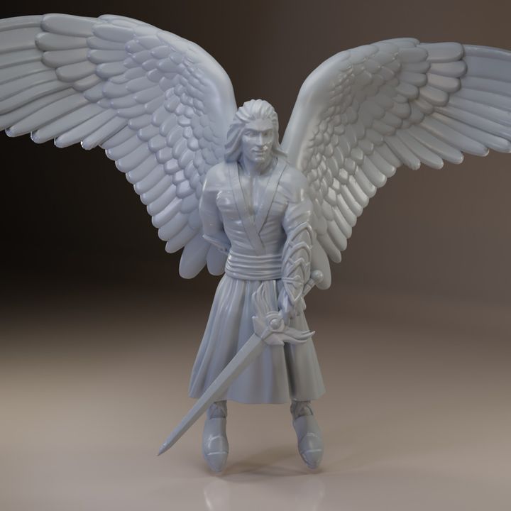 3D Printable Angels - Deva, Planetar, Solar by Rogue Hero Minis