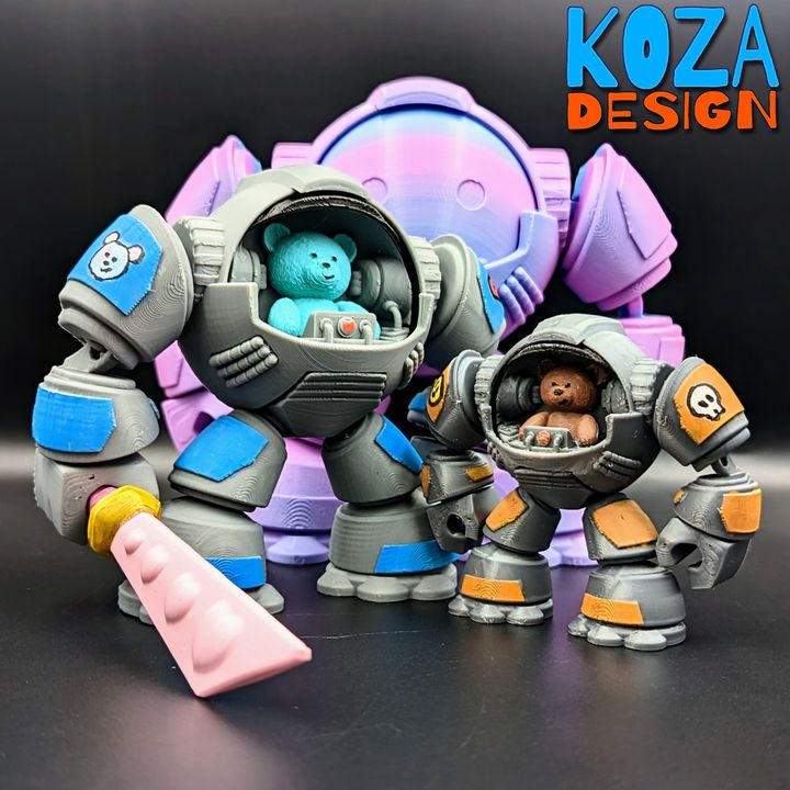 3D Printable TEDDYBOT by Koza Design