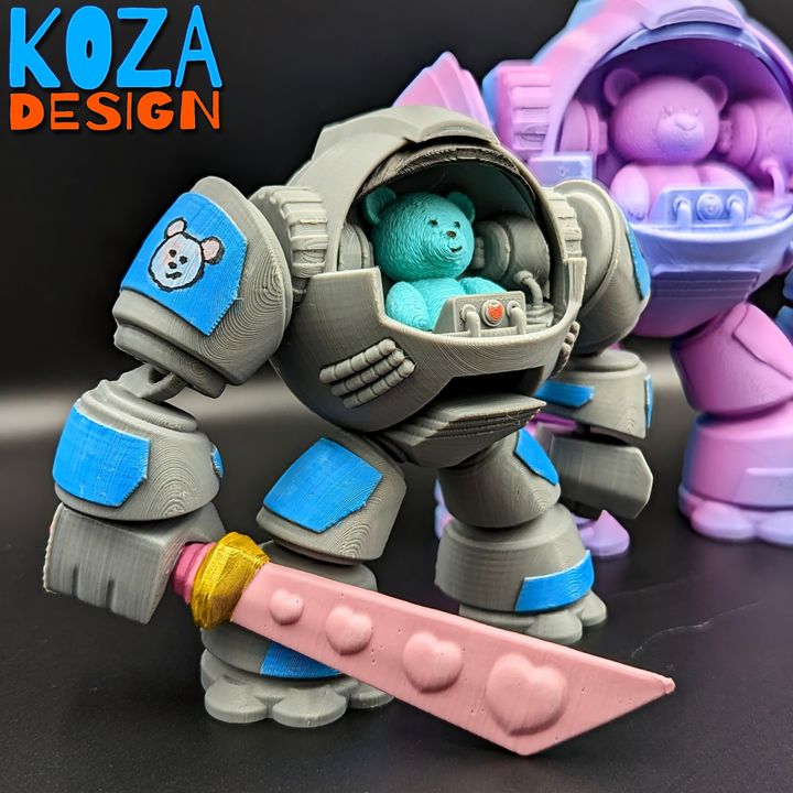 3D Printable TEDDYBOT by Koza Design